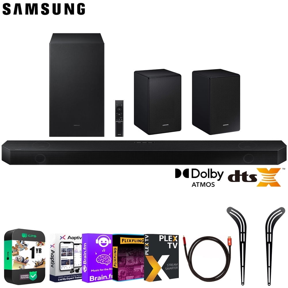 Samsung HW-Q700B 3.1.2ch Soundbar (2022) Bundle with Wireless Rear Speaker Kit, 1 YR CPS ...