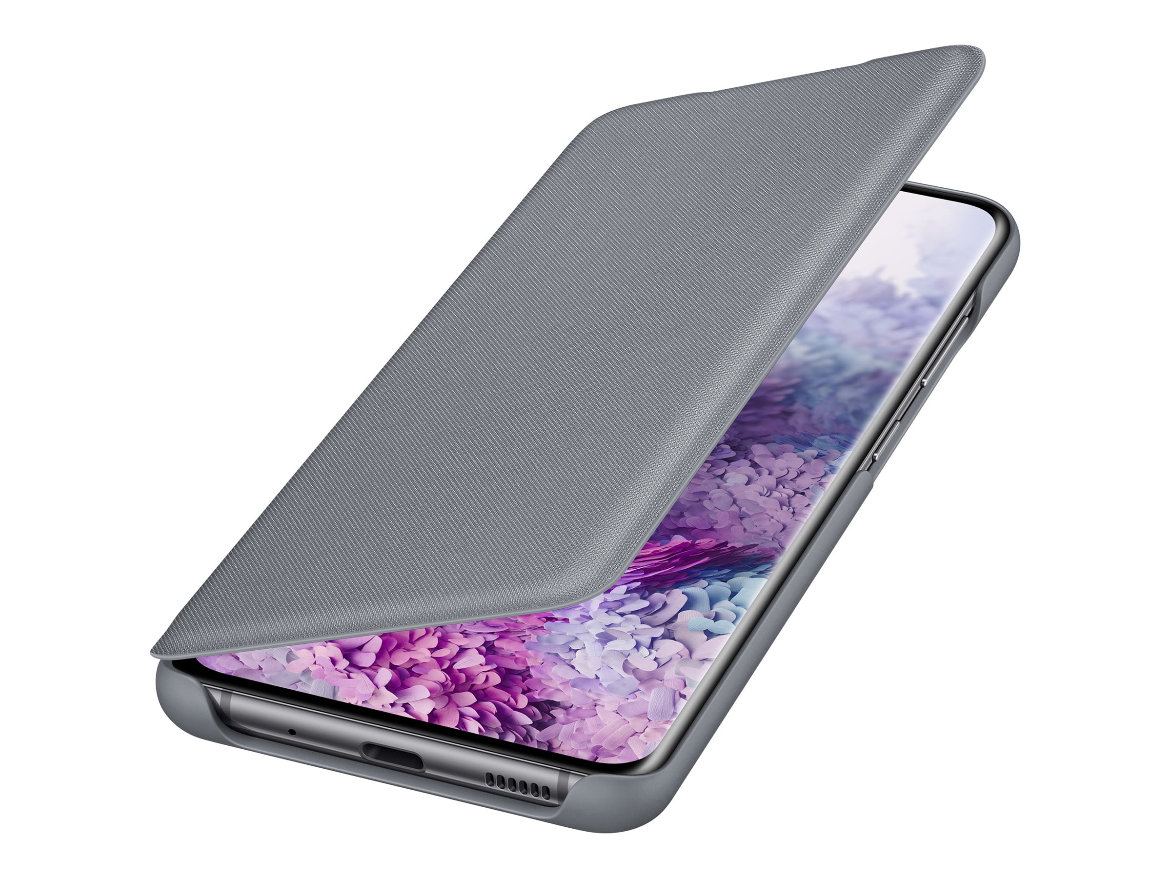 Samsung LED Wallet Cover EF-NG980 - Flip cover for cell phone - gray ...