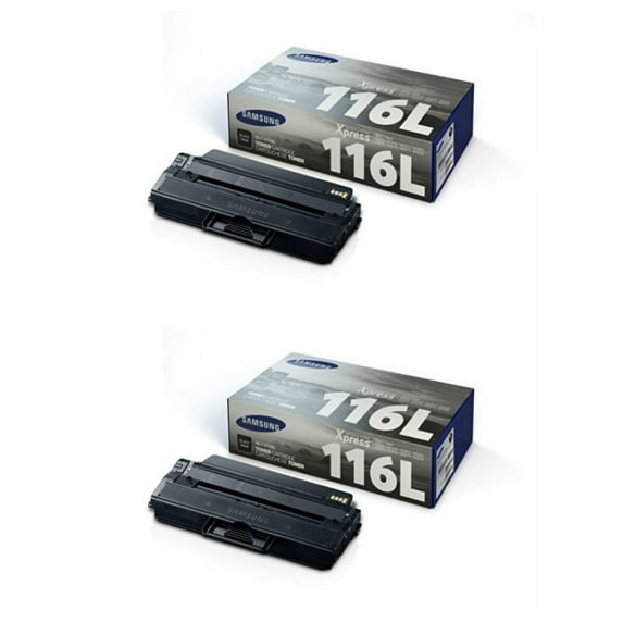 Samsung MLT-D116L High Yield Black Toner Cartridge 2-Pack - Walmart.com