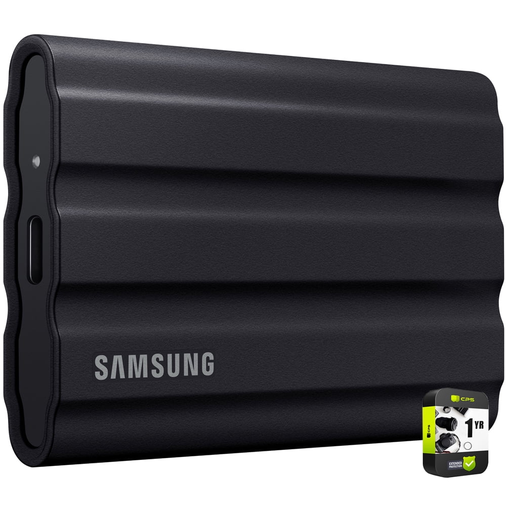 Samsung T7 Shield 1TB SSD Portable Drive 2022 Black with 1 YR CPS ...