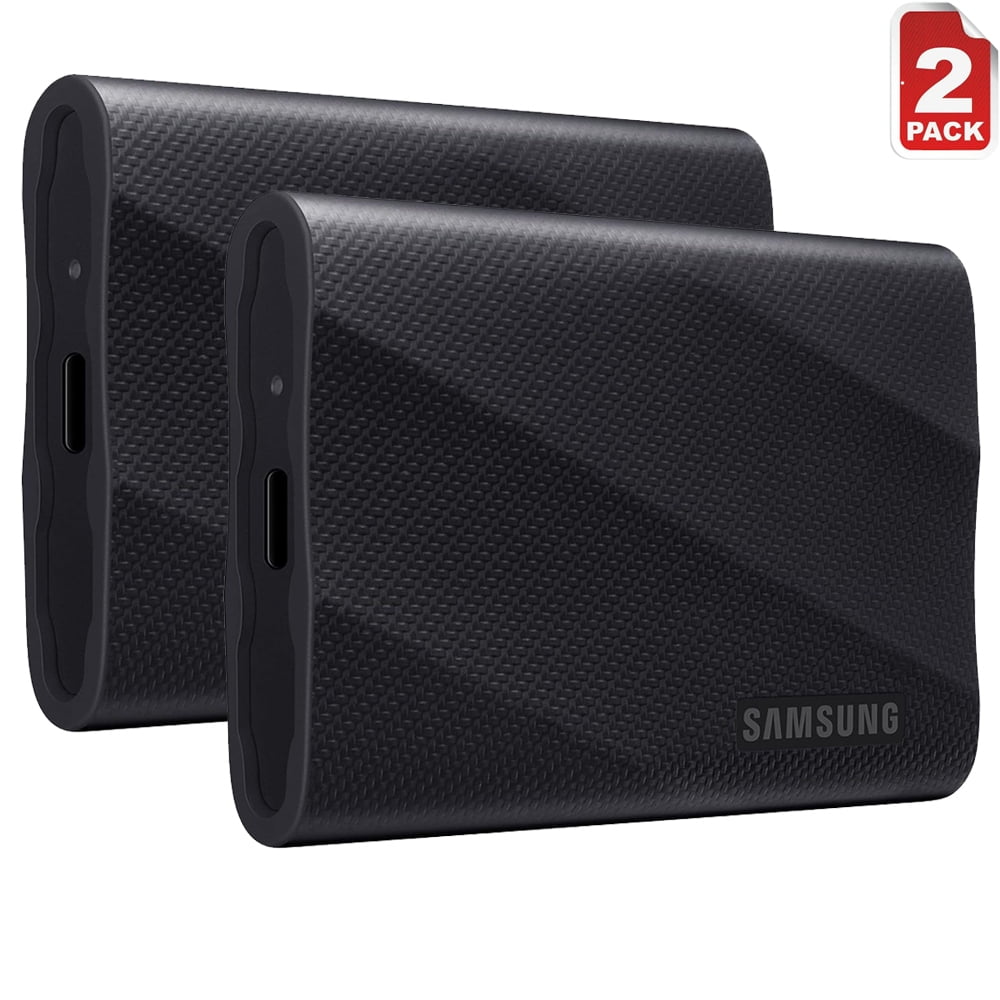 Samsung MU-PG2T0B T9 2TB Portable SSD, USB 3.2 Gen 2x2, Black (2-Pack ...