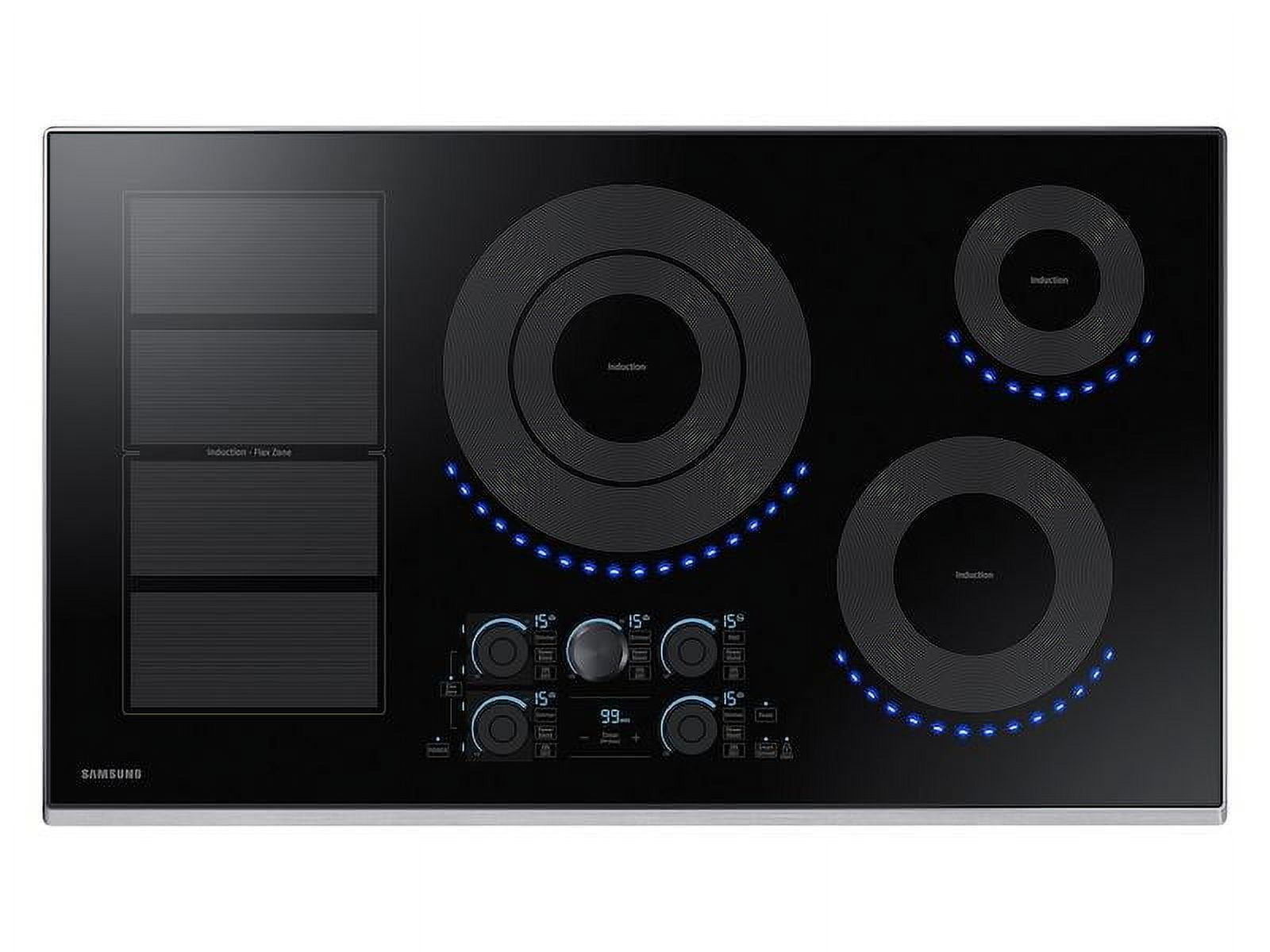Samsung 36" Smart Induction Cooktop, Stainless Steel, 5 Elements, 1,400 ...