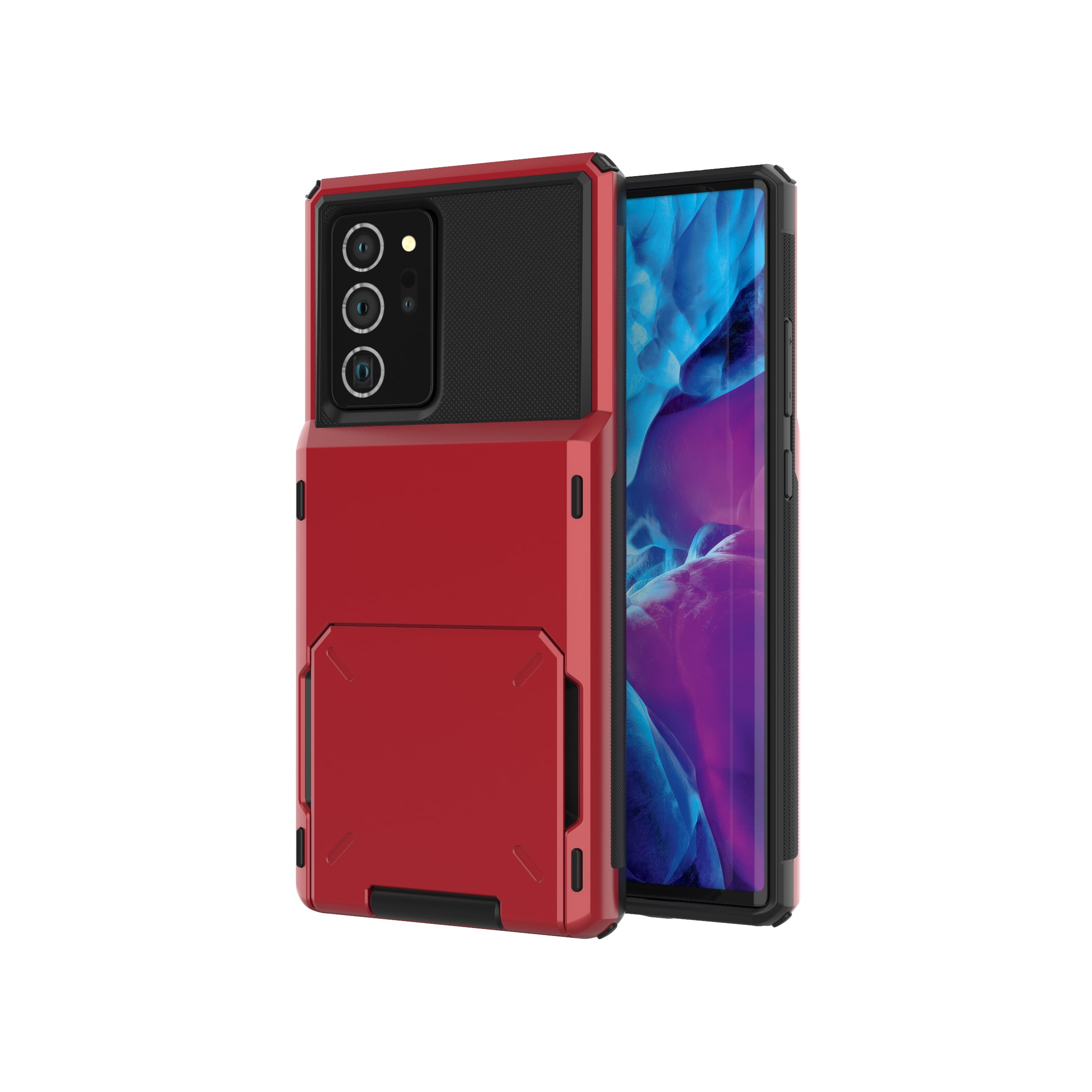 Samsung Note 20 Case, Mantto Wallet Cover 5 Credit Card Slots Holder ...
