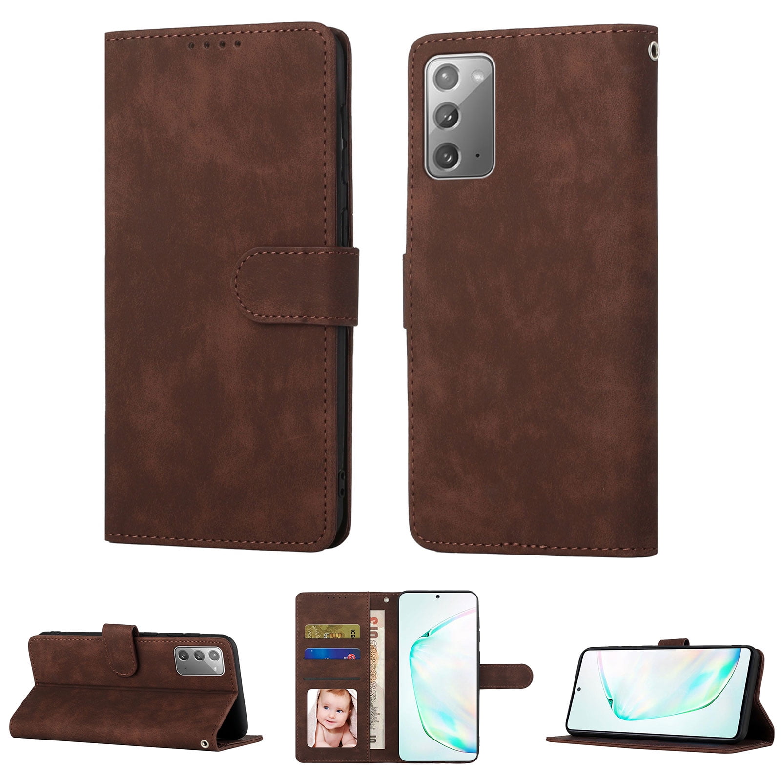 Samsung Note 20 Wallet Case, Luxury RFID Blocking Card Holder Slot ...