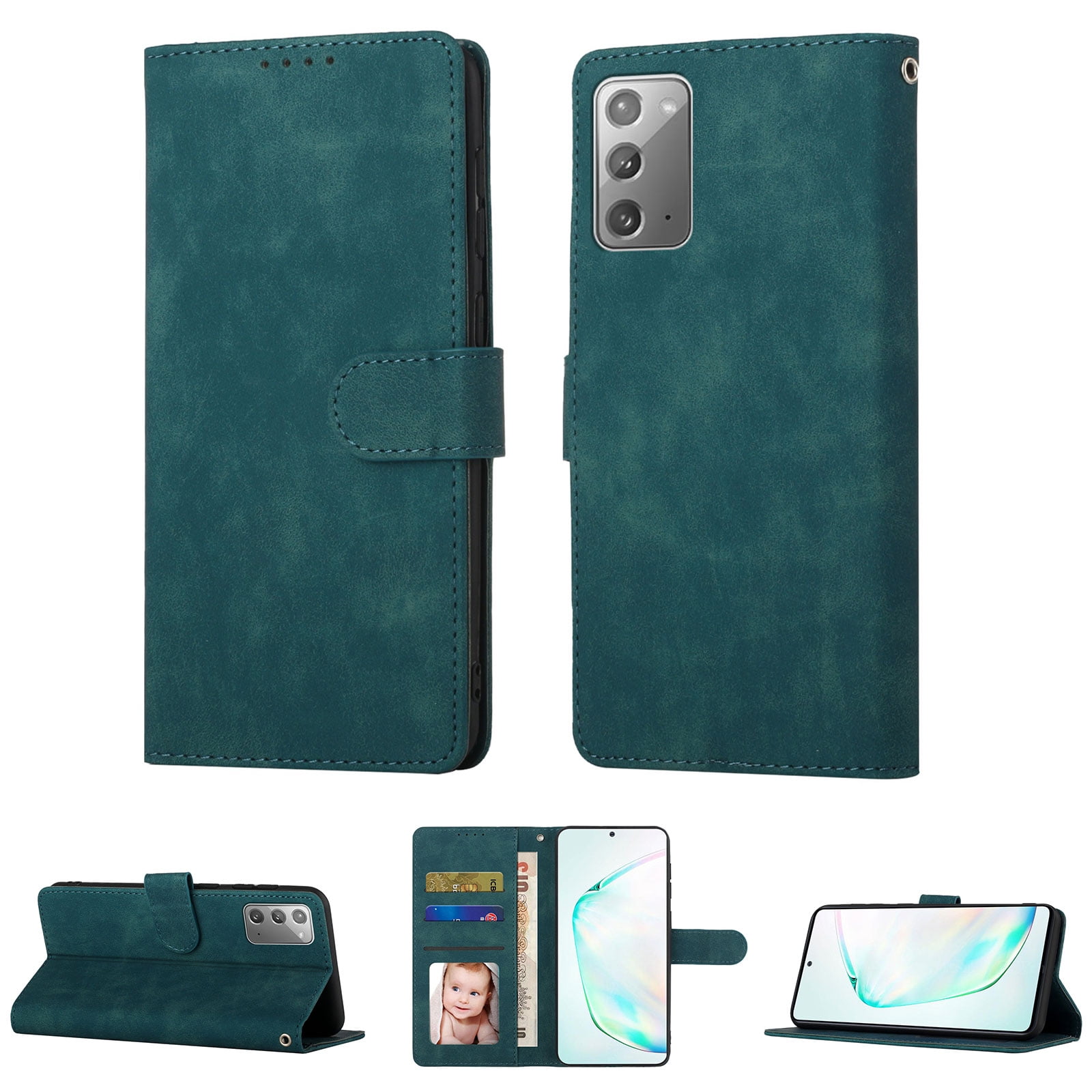Samsung Note 20 Wallet Case, Luxury RFID Blocking Card Holder Slot ...