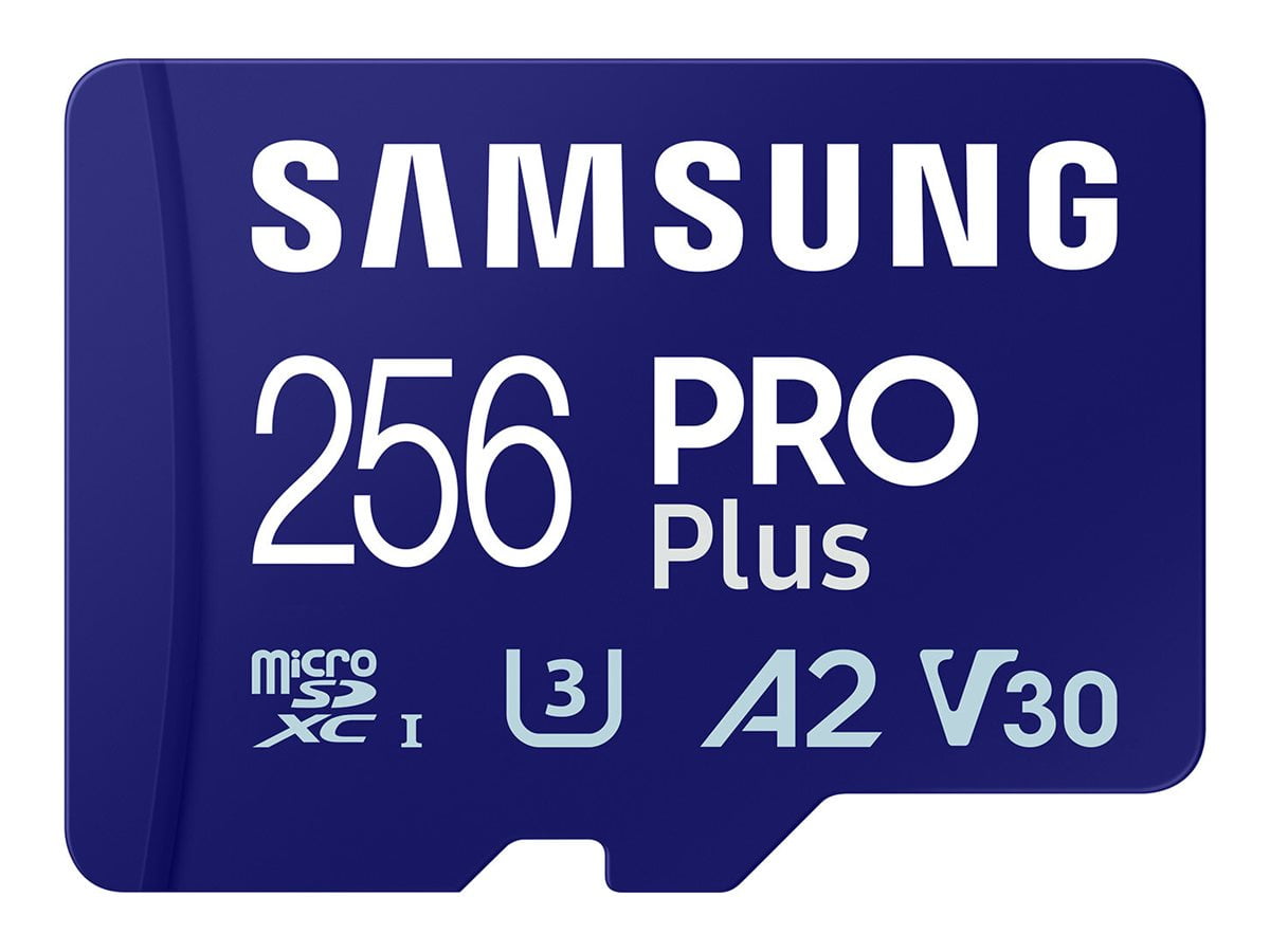 Samsung PRO Plus microSDXC Card 256GB, SD Adapter Included, UHS-I U3 ...