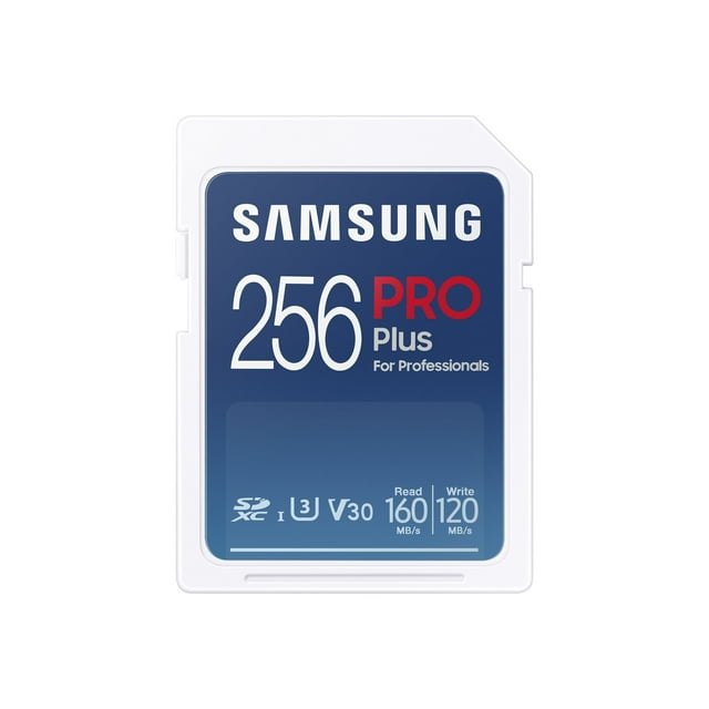 Samsung PRO Plus MB-SD256K - Flash memory card - 256 GB - Video Class ...