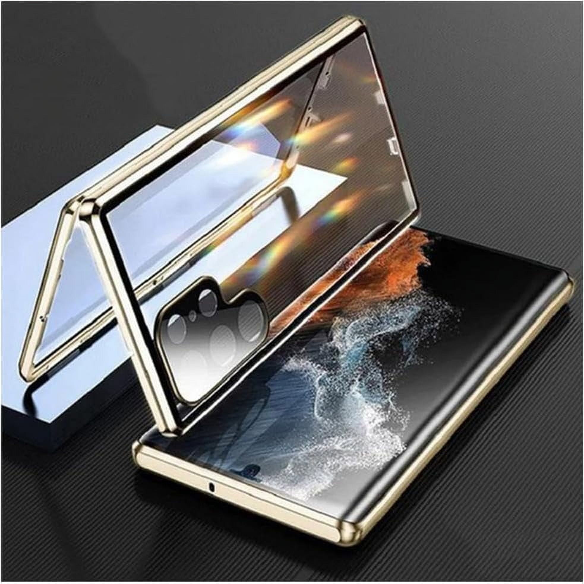 for Samsung Privacy Case, Techterio for Samsung Ultra Privacy Case, Magnetic Tempered Glass ...