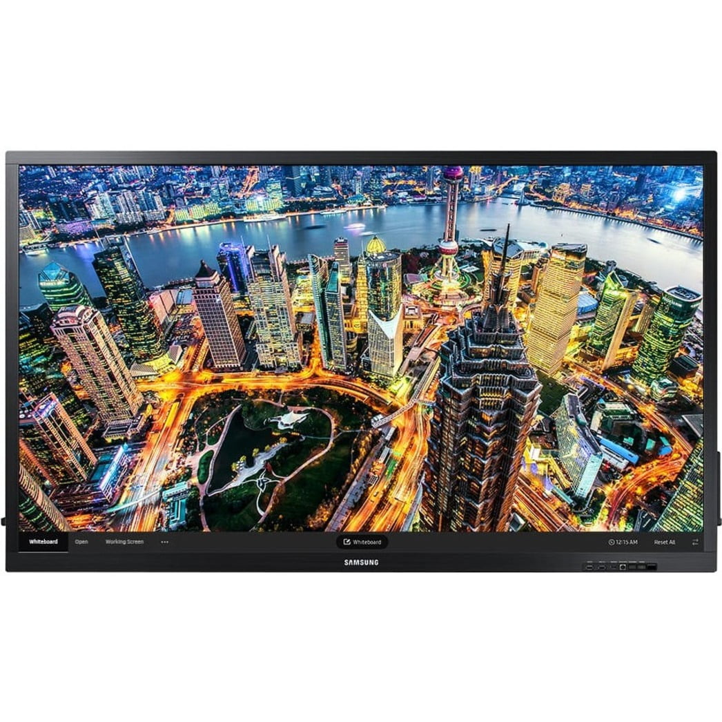Samsung QB75N-W, Edge-Lit 4K UHD LED Interactive Display for Business ...