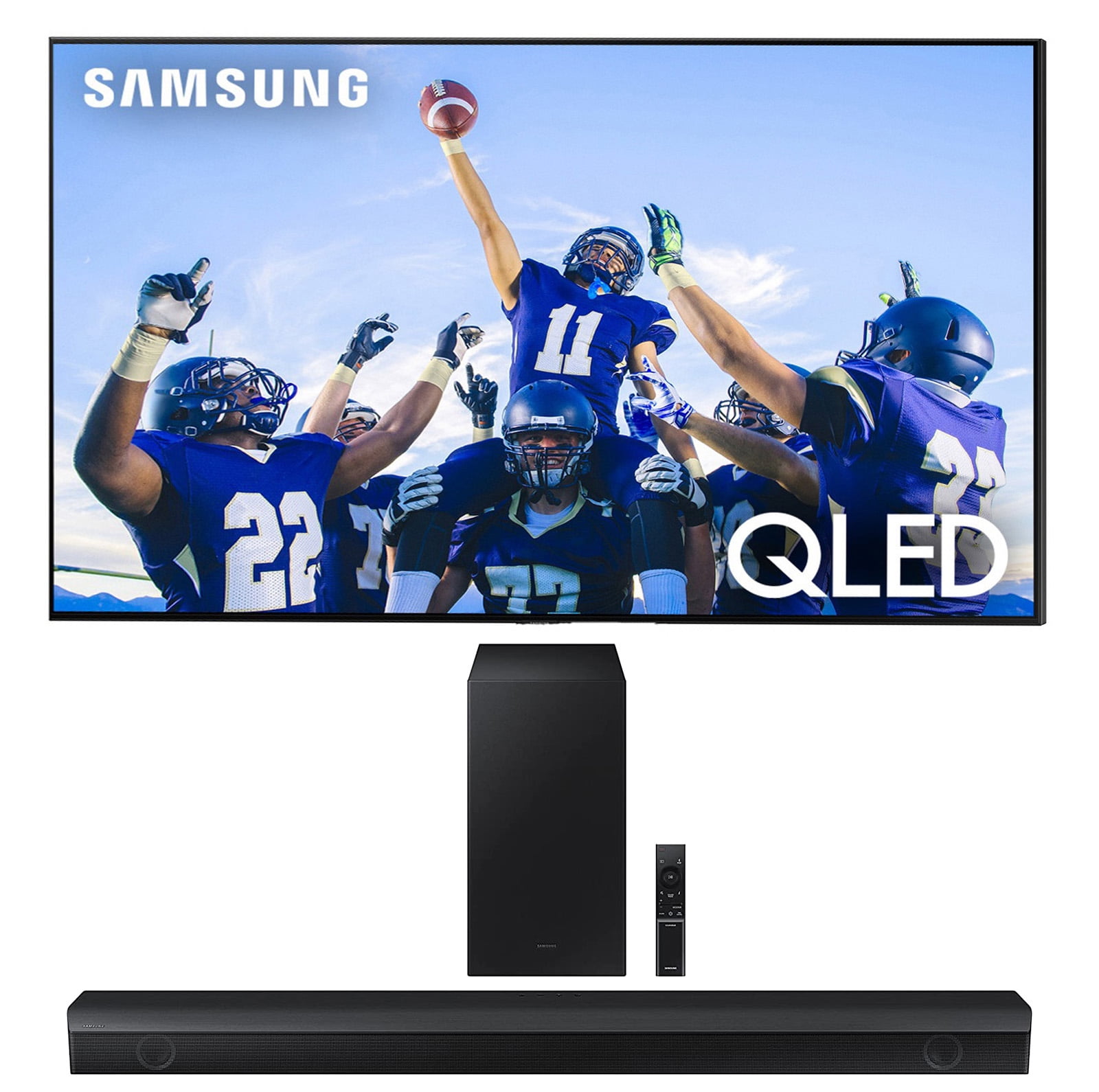 Samsung QN50Q80CAFXZA 50" 4K QLED Smart TV with Samsung HW-B550 2.1ch ...