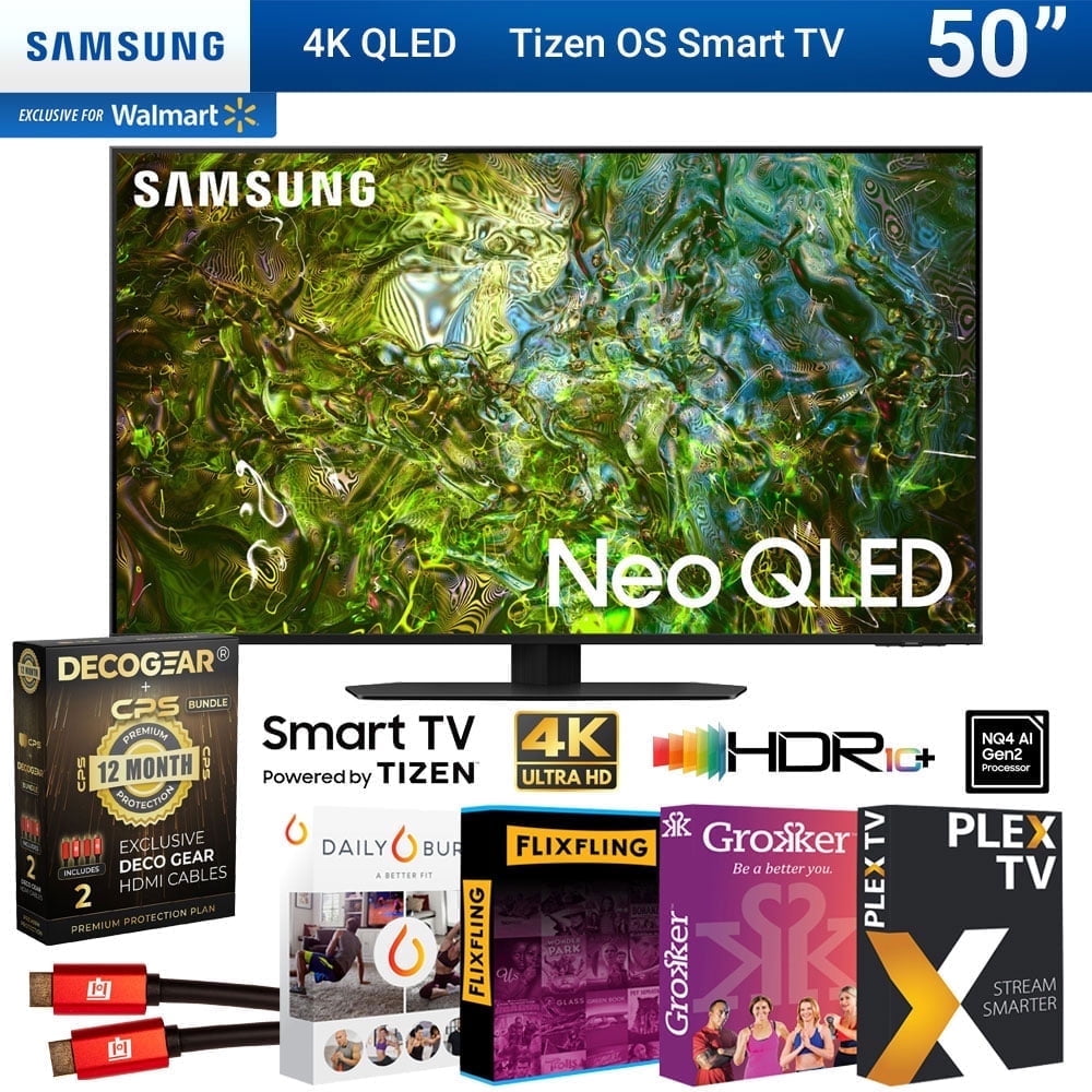 Samsung QN50QN90DA 50 Inch Neo QLED 4K Smart TV (2024) Bundle with 1 ...