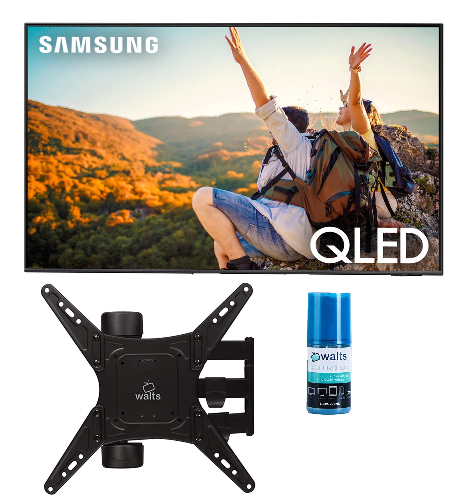 Samsung QN55Q70CDFXZA 55 Inch 4K QLED Quantum HDR Smart TV with a Walts TV Medium Full Motion ...