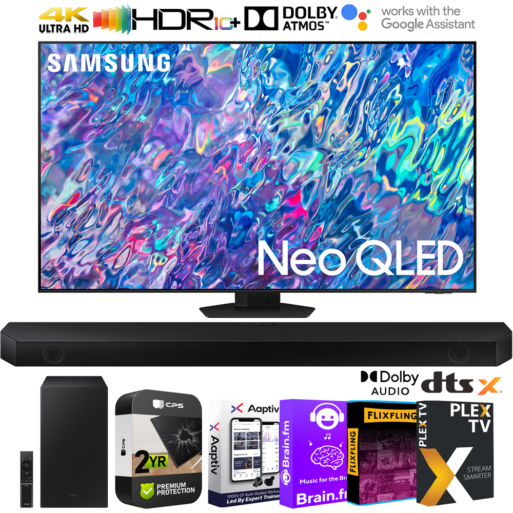Samsung QN55QN85BA 55" Neo QLED 4K Mini LED Quantum HDR Smart TV Bundle ...