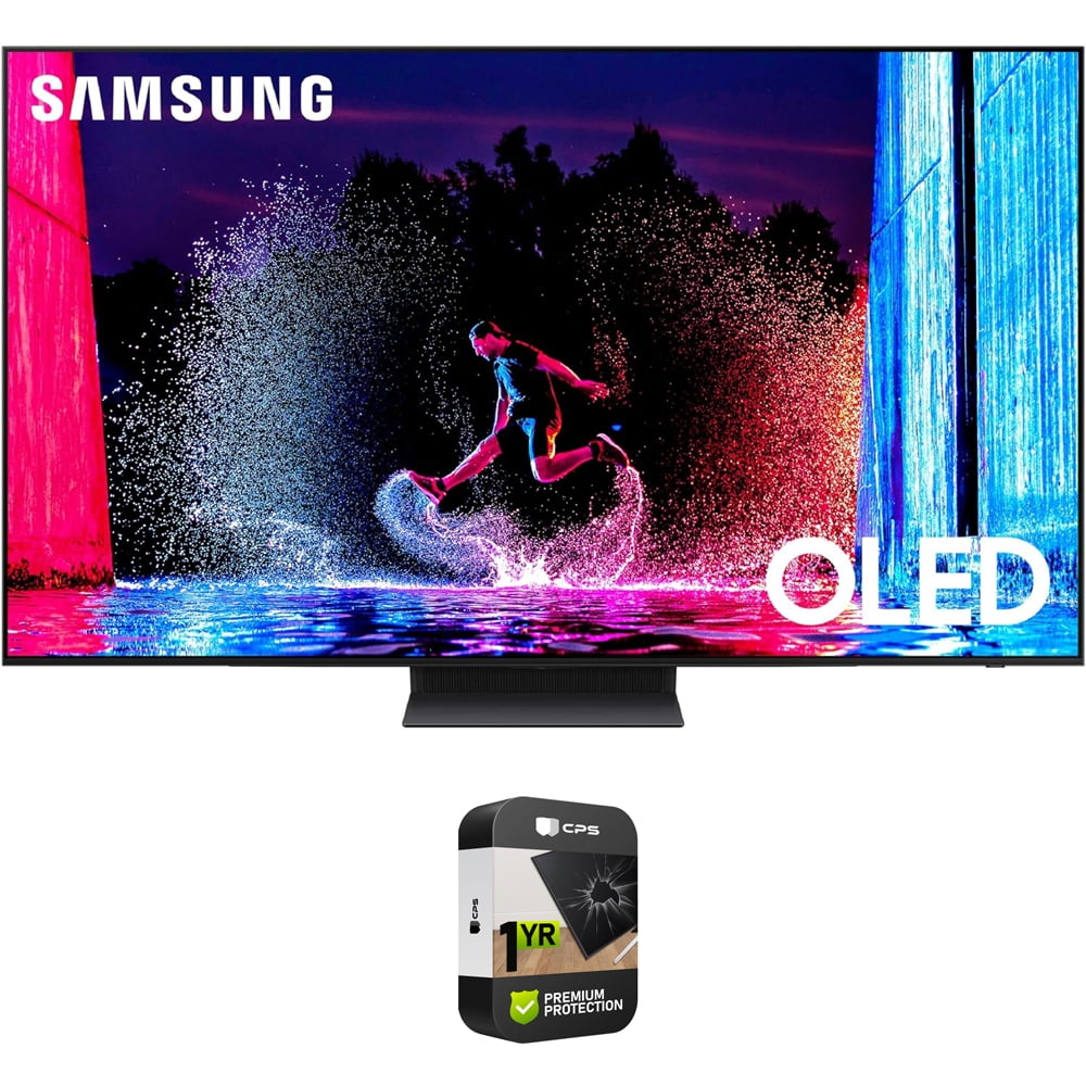Samsung QN55S90DA 55 Inch OLED 4K Smart TV (2024) Bundle with 1 YR CPS ...