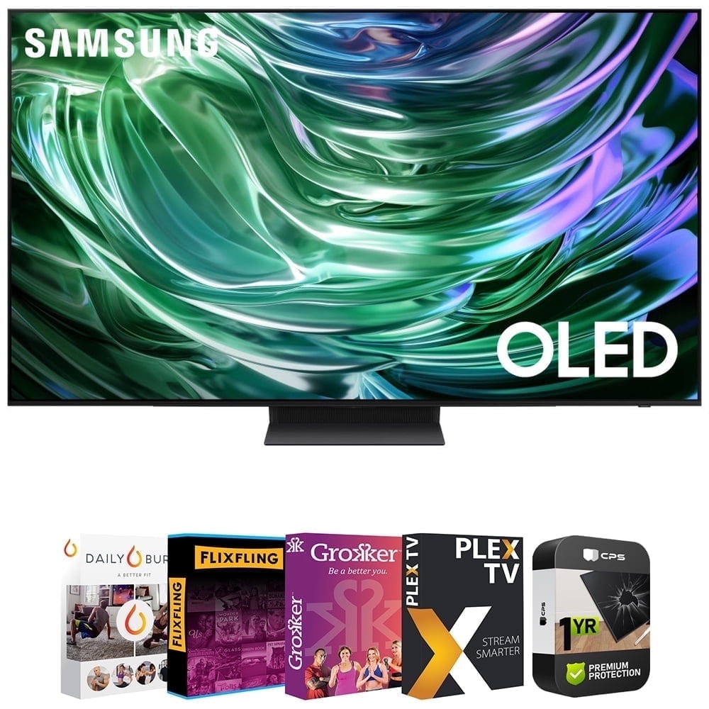 Samsung QN55S90DAFXZA 55 Inch OLED 4K Smart TV 2024 Bundle with Tech ...