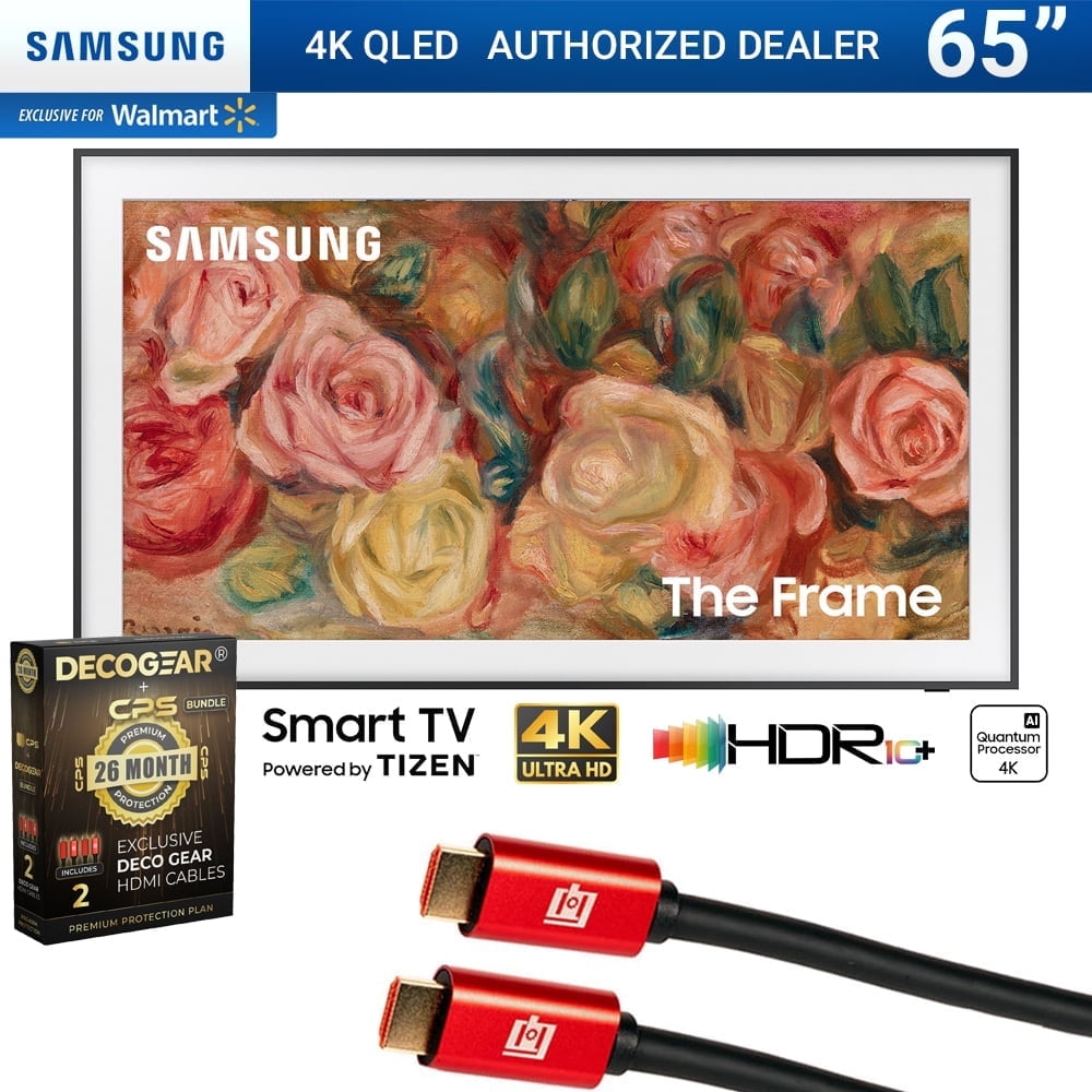 Samsung QN65LS03DAFXZA 65 inch The Frame QLED 4K Smart TV 2024 Bundle ...