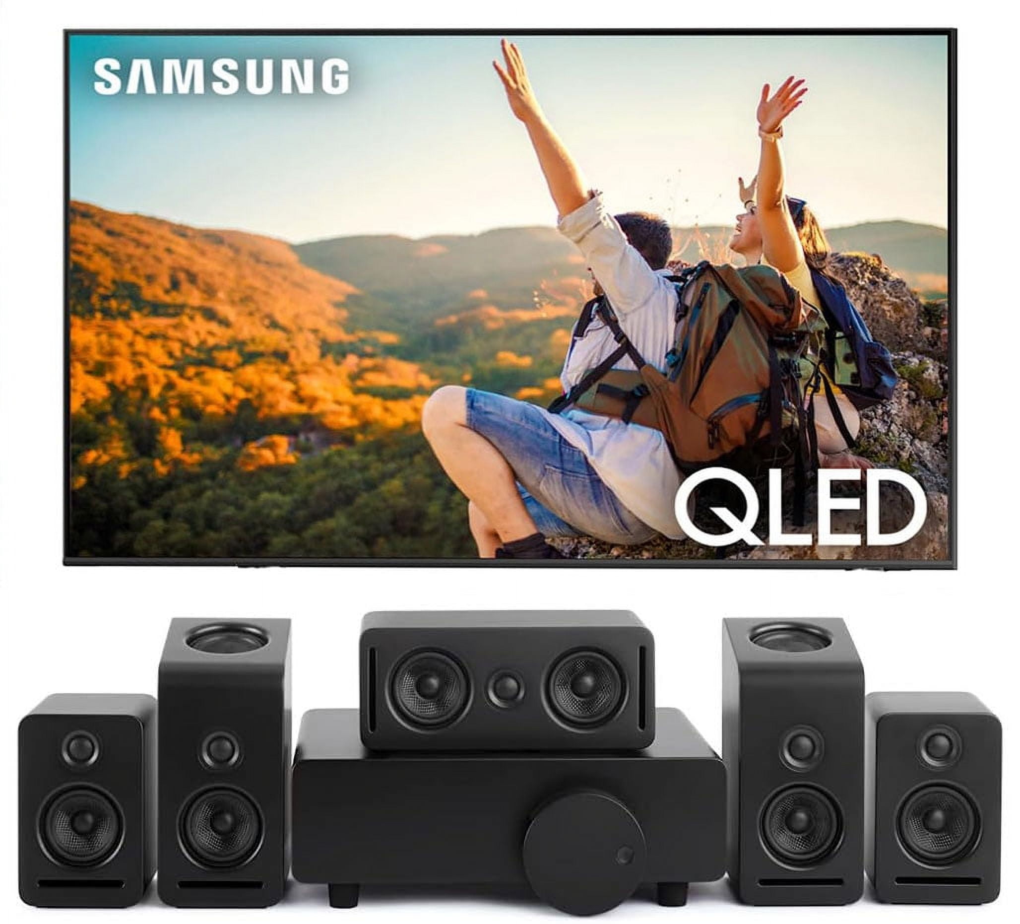 Samsung QN65Q70CAFXZA 65" QLED 4K Smart TV with Platin MONACO-5-1-2 ...