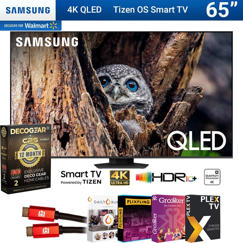 Samsung QN65Q80DAFXZA 65 Inch QLED 4K Smart TV 2024 Bundle with Tech ...