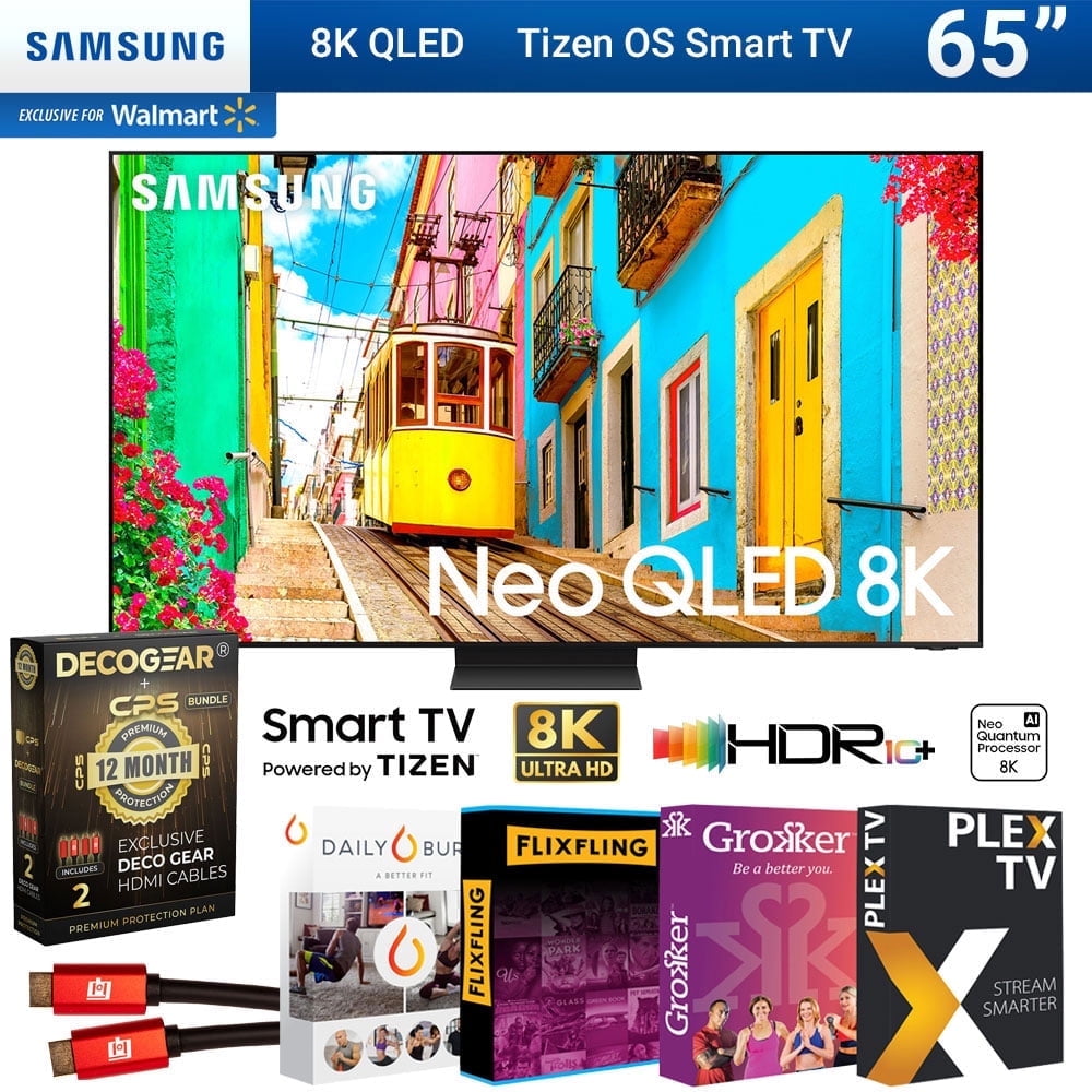 Samsung QN65QN800D 65 Inch Neo QLED 8K Smart TV (2024) Bundle with 1 ...