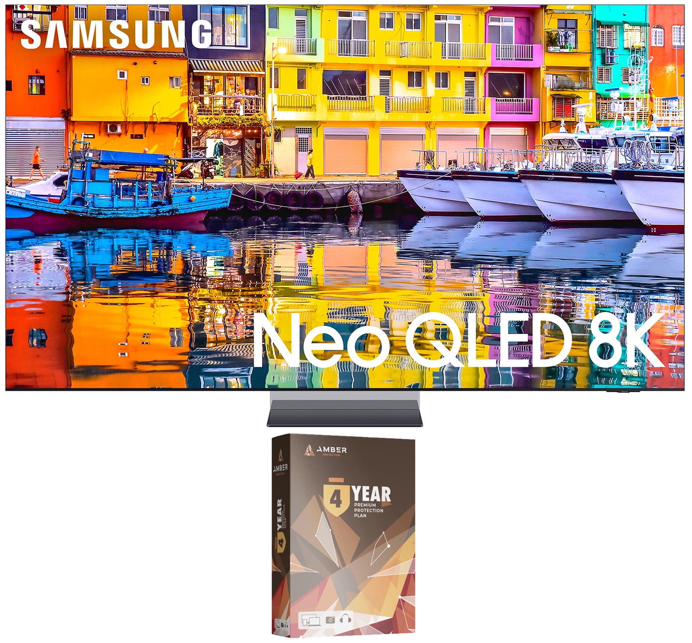 Samsung QN65QN900DFXZA 65 Inch Class QN900D Neo QLED 8K Smart TV with 4 ...