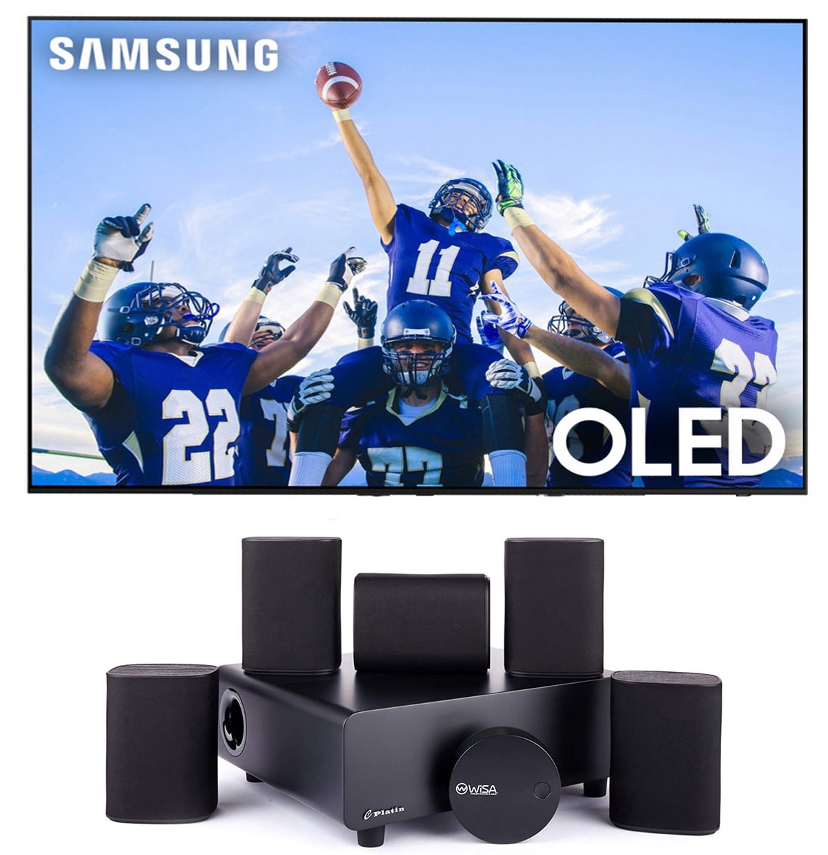 Samsung QN77S90CAFXZA 77 Inch 4K OLED AI Upscaling TV with Platin MILAN ...