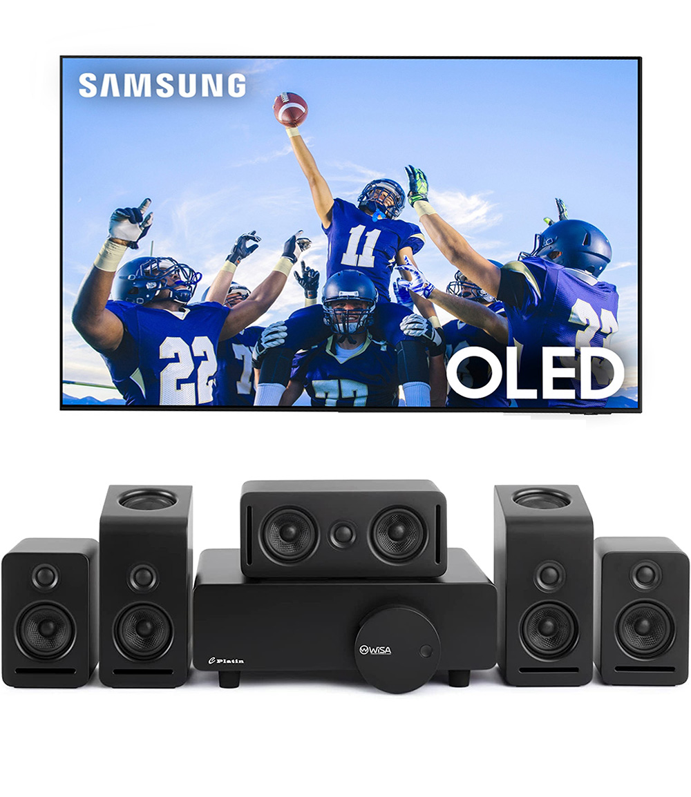 Samsung 77" 4K Quantum HDR OLED Television with Platin Monaco Speakers ...