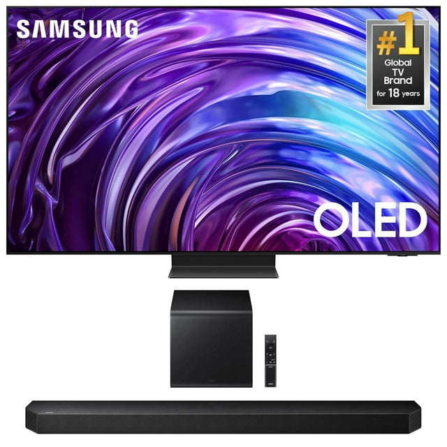 Samsung QN77S95DDFXZA 77 Inch OLED 4K Smart TV with a Samsung HW-Q800F ...