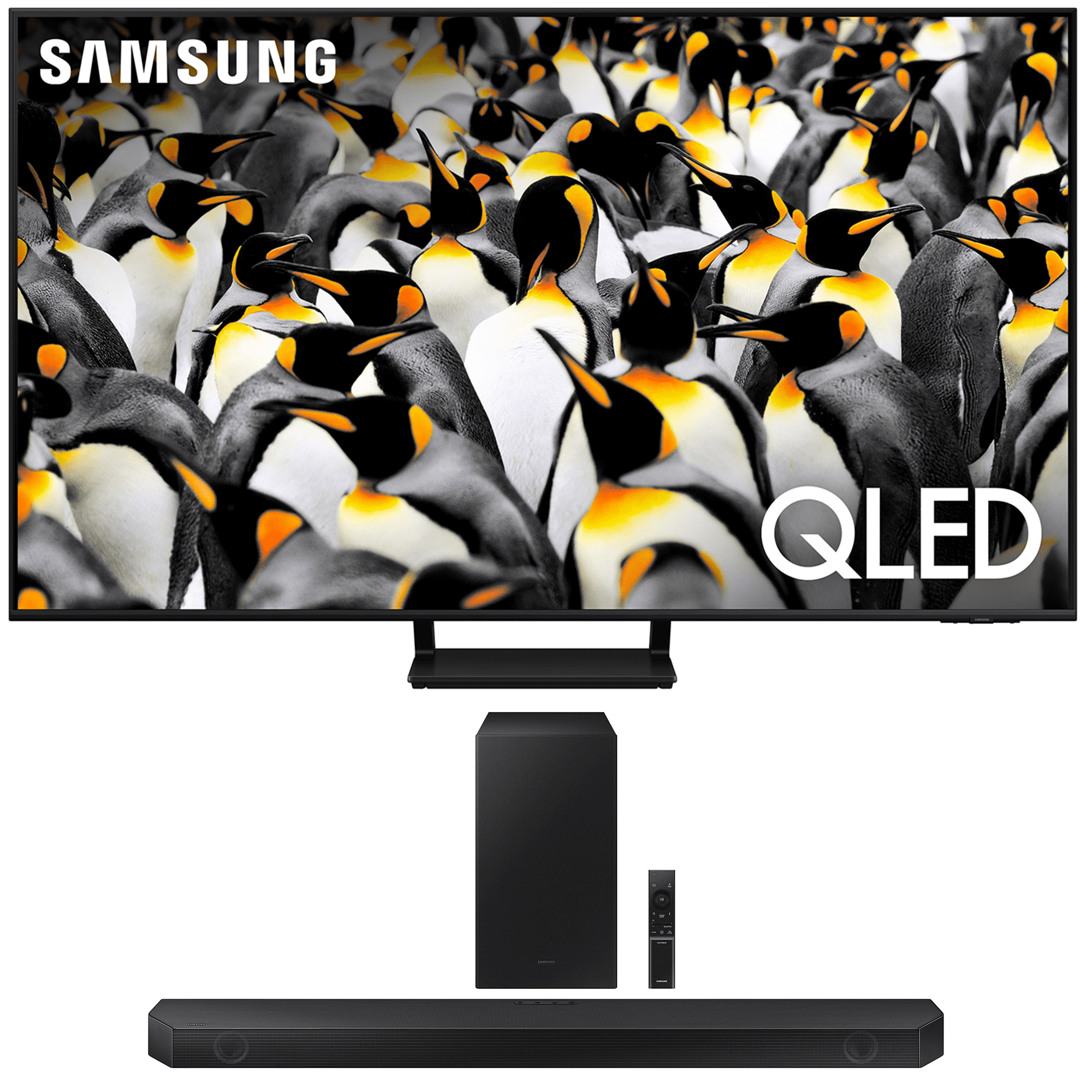 Samsung QN85Q70DAFXZA 85 Inch Class QLED 4K Smart TV with a Samsung HW ...