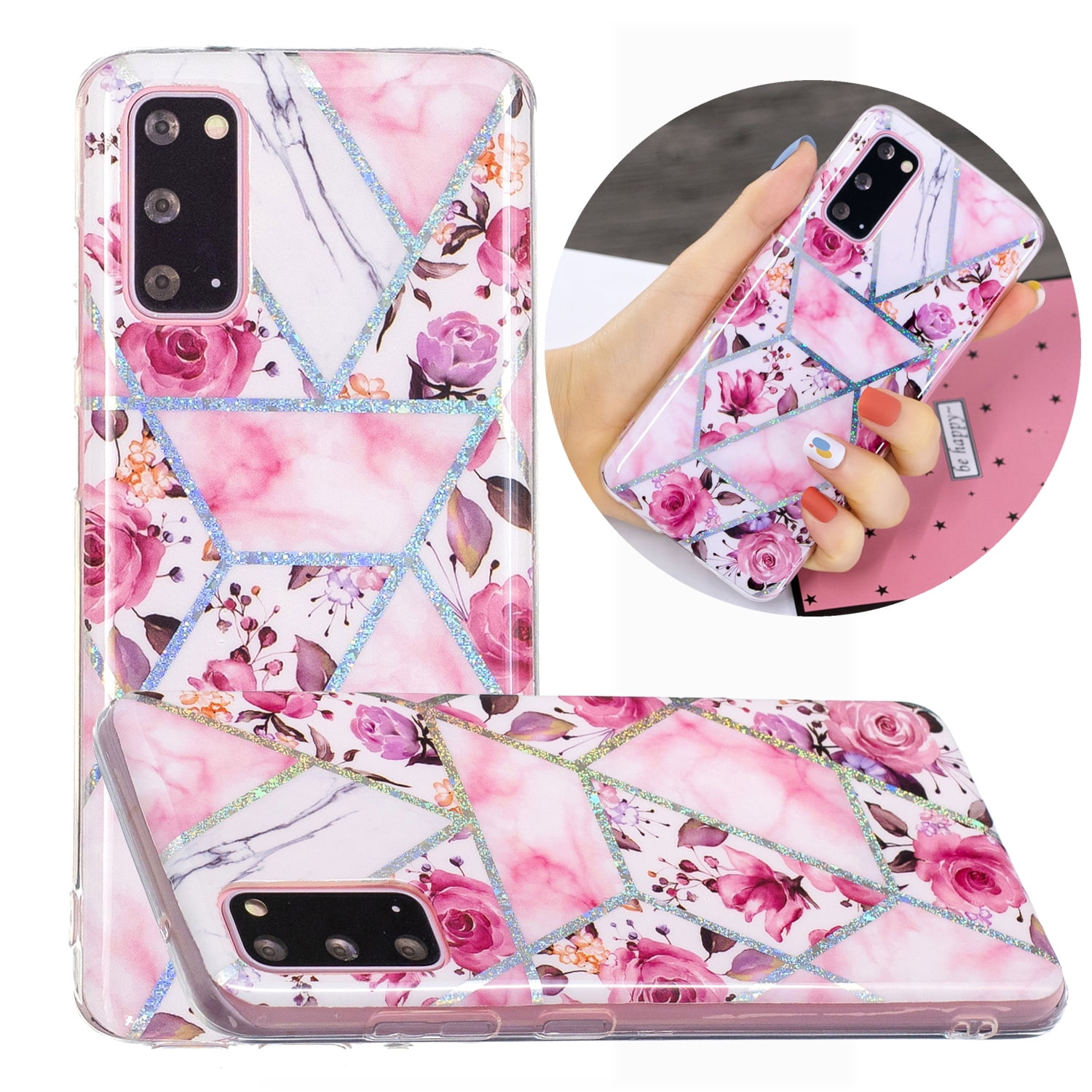 Samsung S20 Case 5G, Mantto Cute Patterned Slim Fit Hybrid Shockproof Soft TPU Silicone Rubber ...