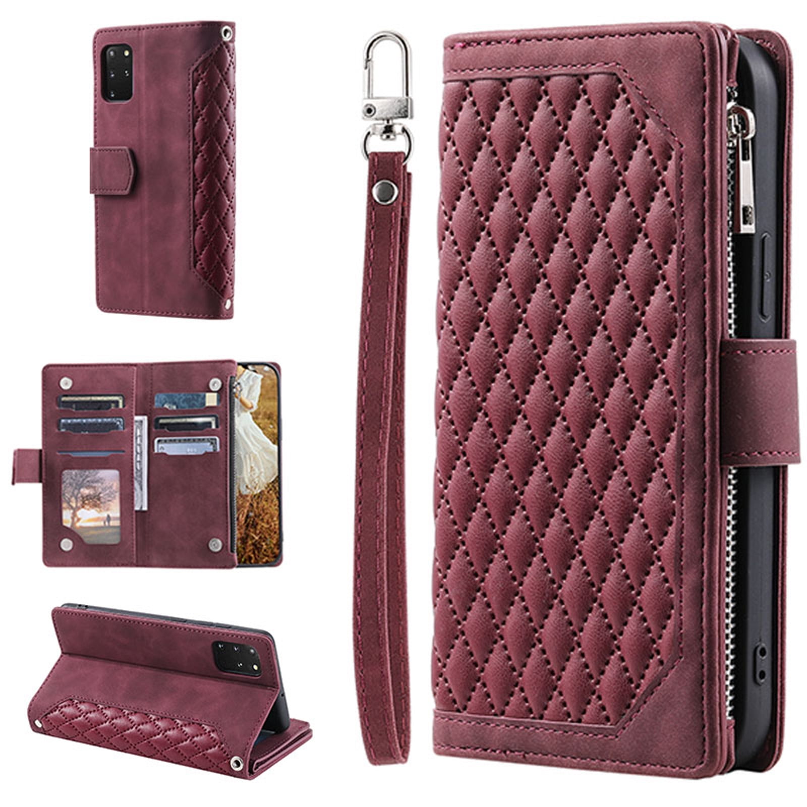 for Samsung S20 Plus Wallet Cover, Magnetic Premium Crossbody Wallet ...