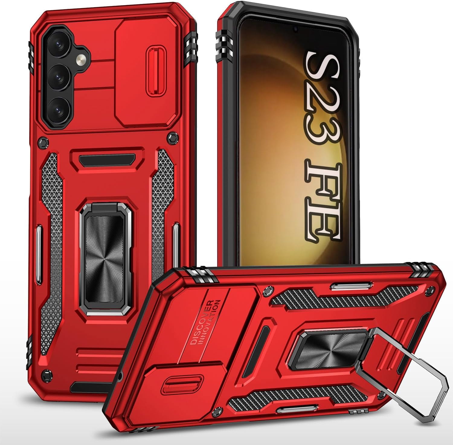for Samsung S23 Phone Case for Galaxy S23 FE Case,with Camera Cover and ...