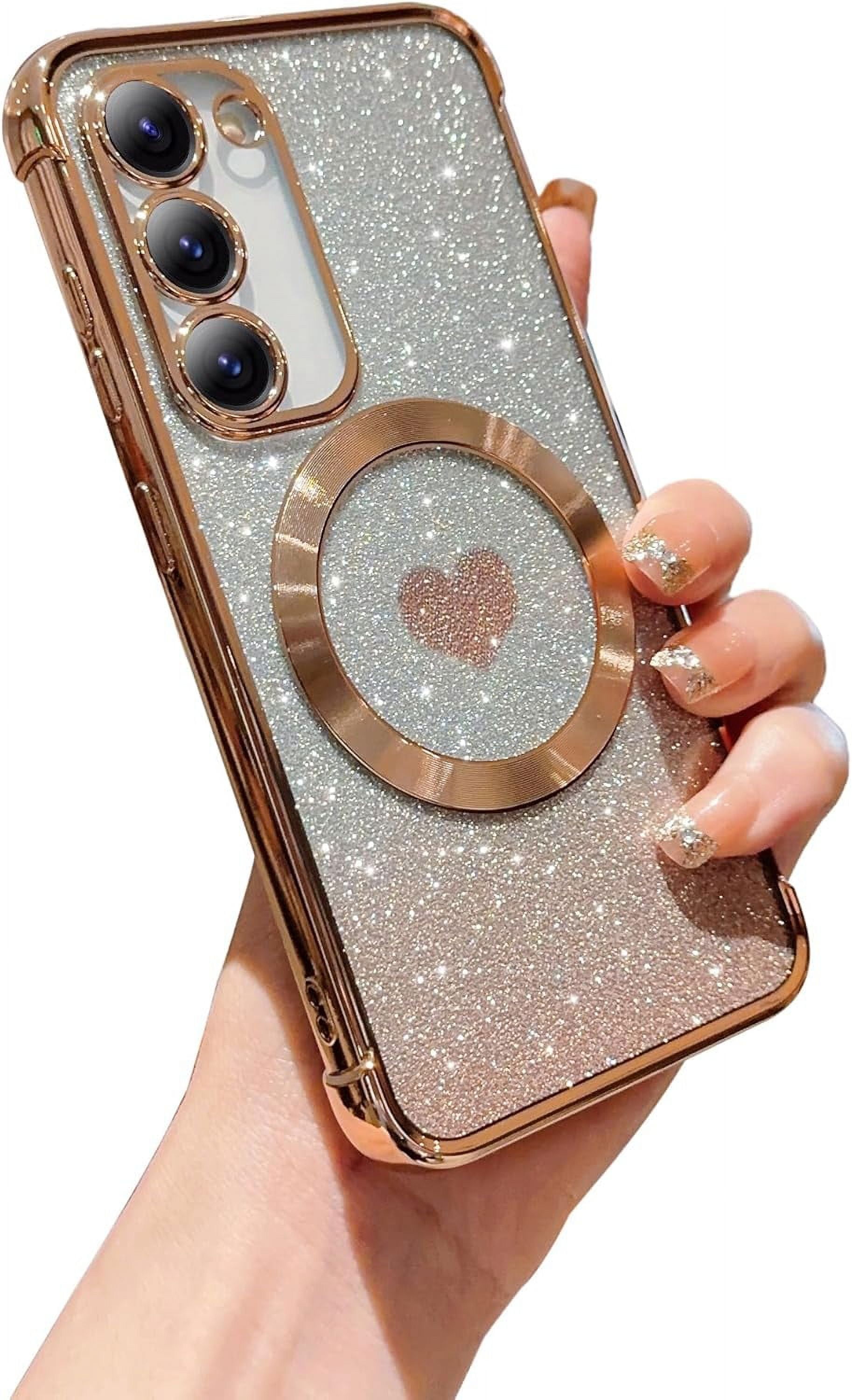 for Samsung S23+ Plus Phone Case Compatible with MagSafe Luxury Plated ...