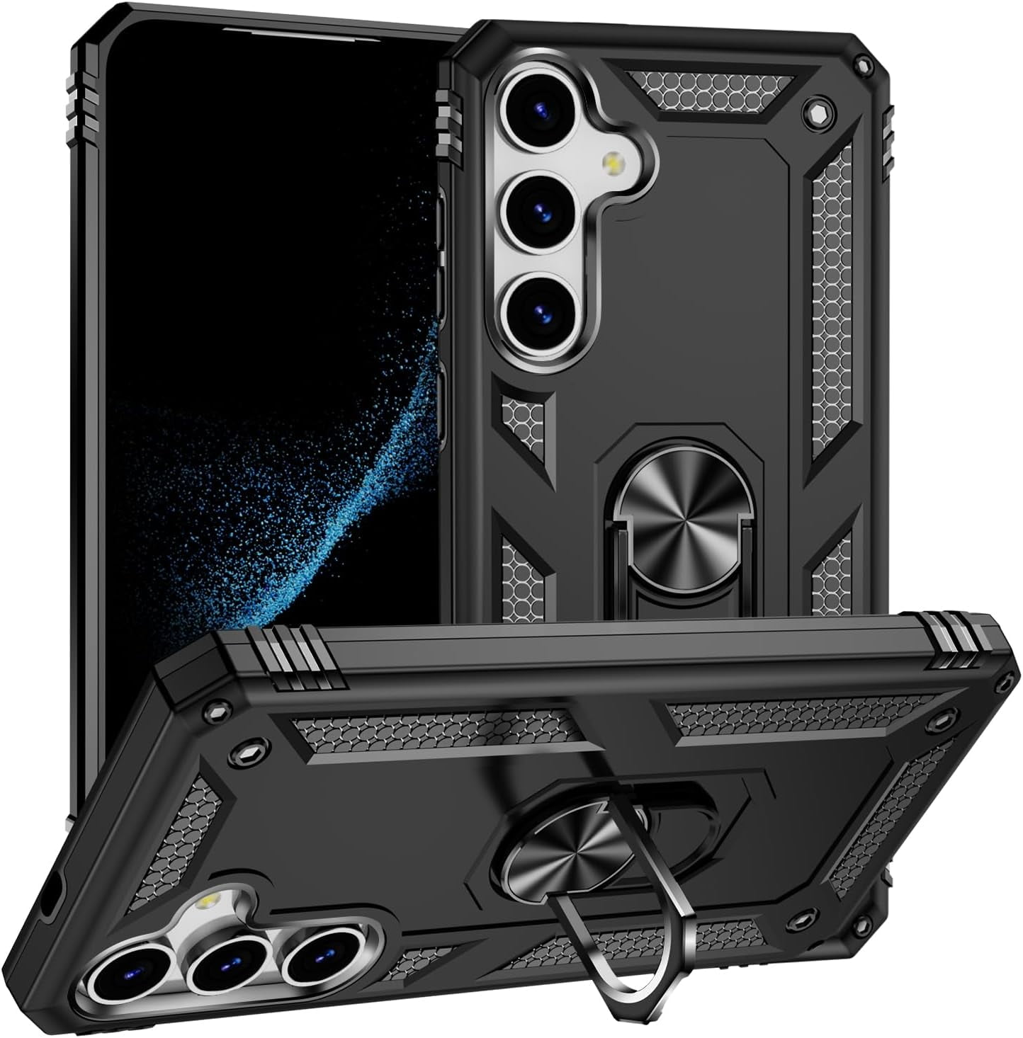 for Samsung S24 Case S24 5G Heavy Duty Rugged Protective Cover with 360 ...