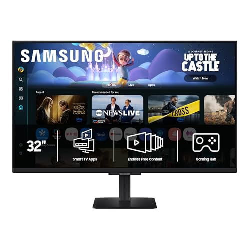 Samsung 32-Inch M5 (M50F) FHD Smart Monitor with Streaming TV, Speakers ...
