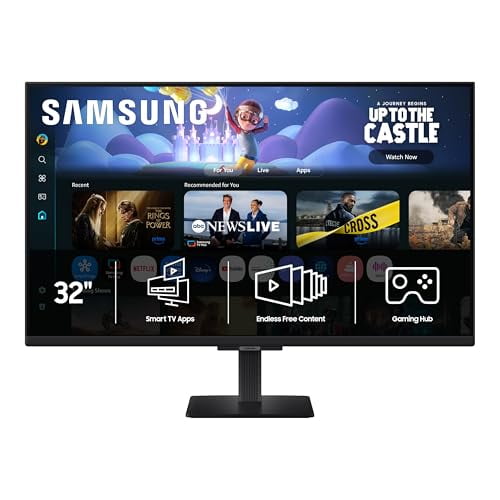 Samsung, 32-Inch M5 (M50F) FHD Smart Monitor with Streaming TV ...