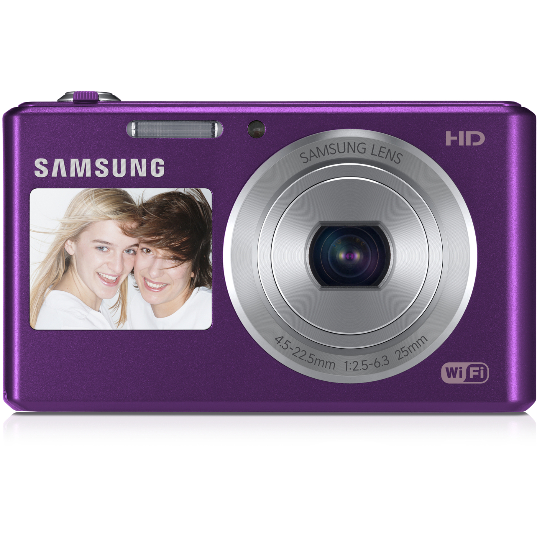 Samsung DV150F 16.2 Megapixel Compact Camera, Plum - Walmart Business ...