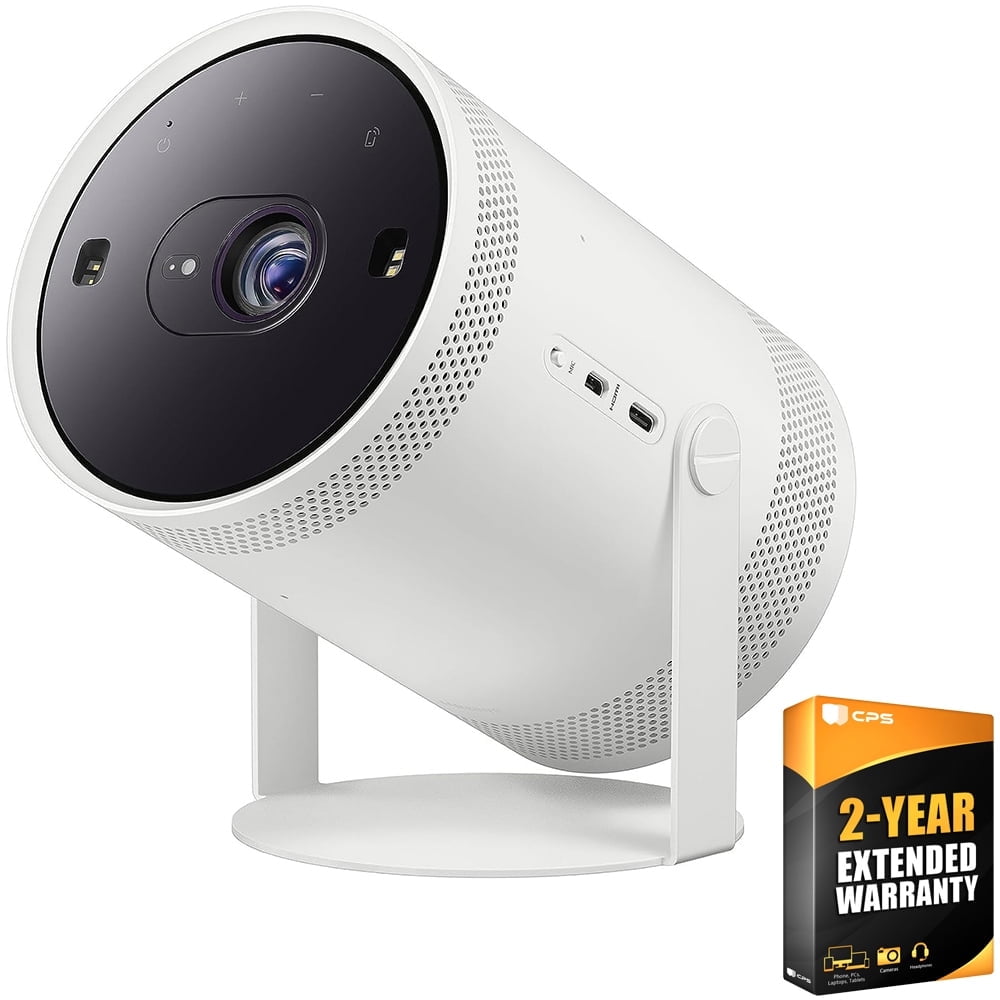 Restored Samsung SP-LFF3CLAXXZA The Freestyle Projector 2nd Gen with Gaming Hub Bundle with 2 ...