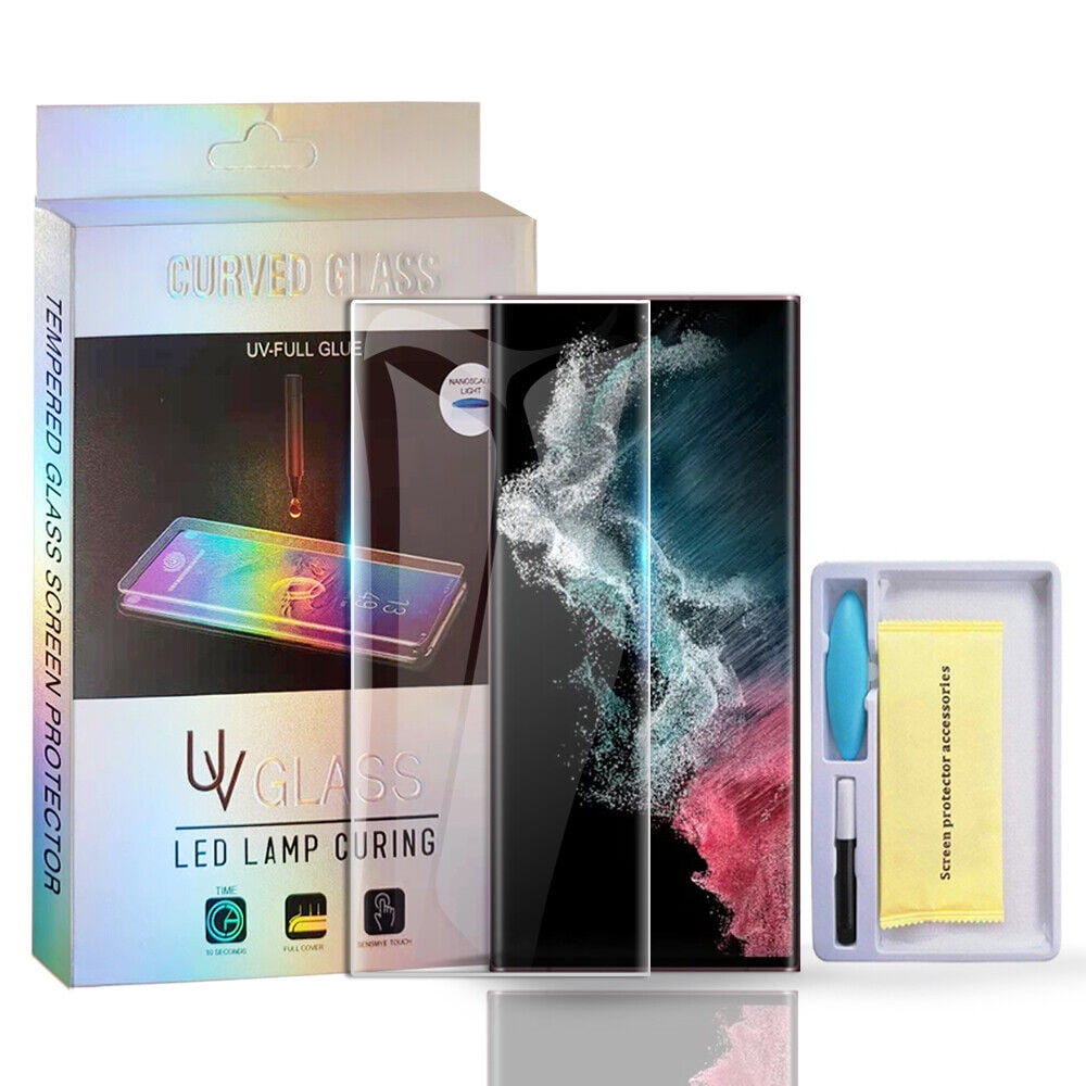Samsung Screen Protector Galaxy S22 Plus UV Liquid Gel Tempered Glass ...