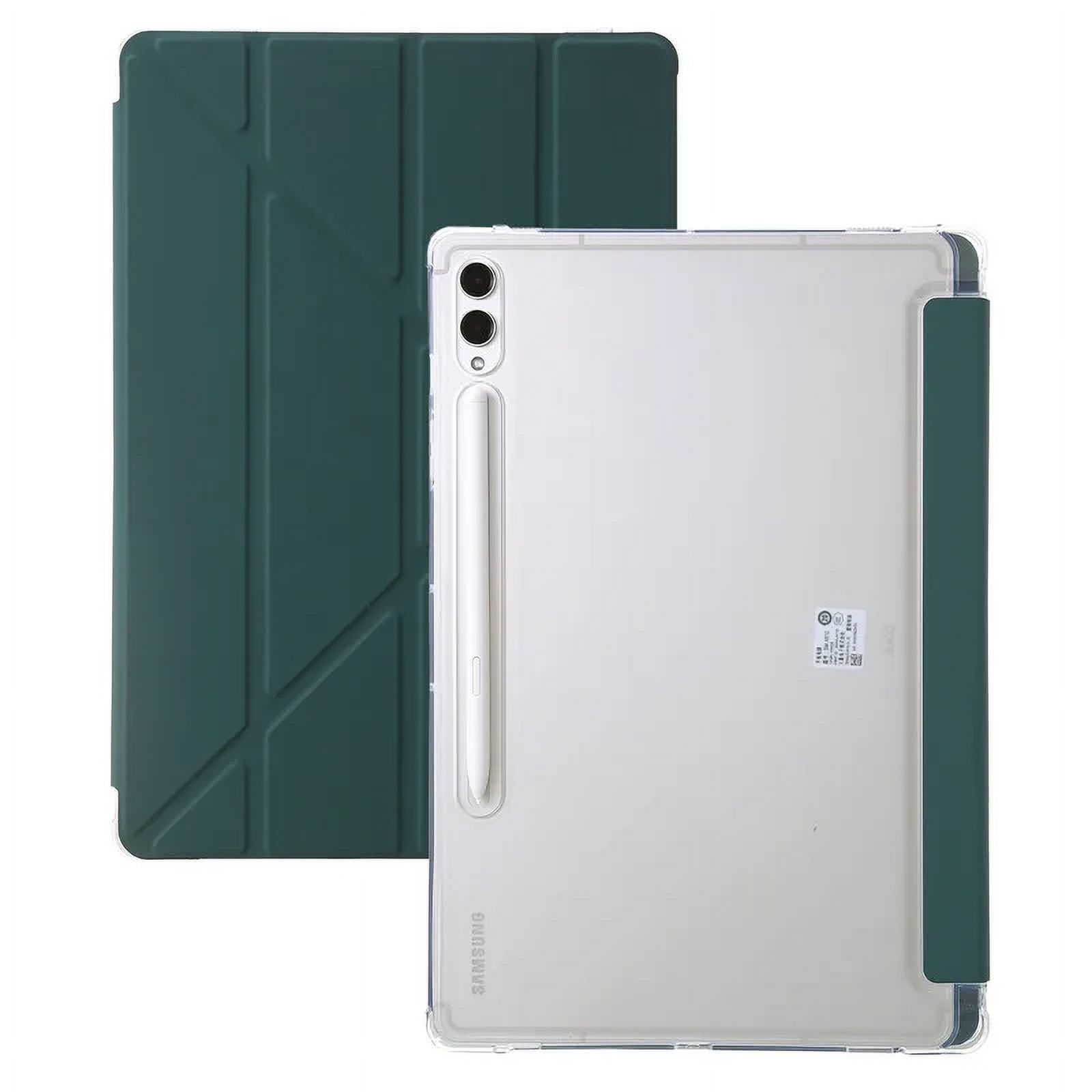 For Samsung Tab S9 FE Case Multi-folding Stand Clear Back Magnetic ...