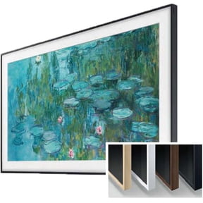 "SAMSUNG 65"" Class The Frame Customizable Bezel Modern Teak VG ...