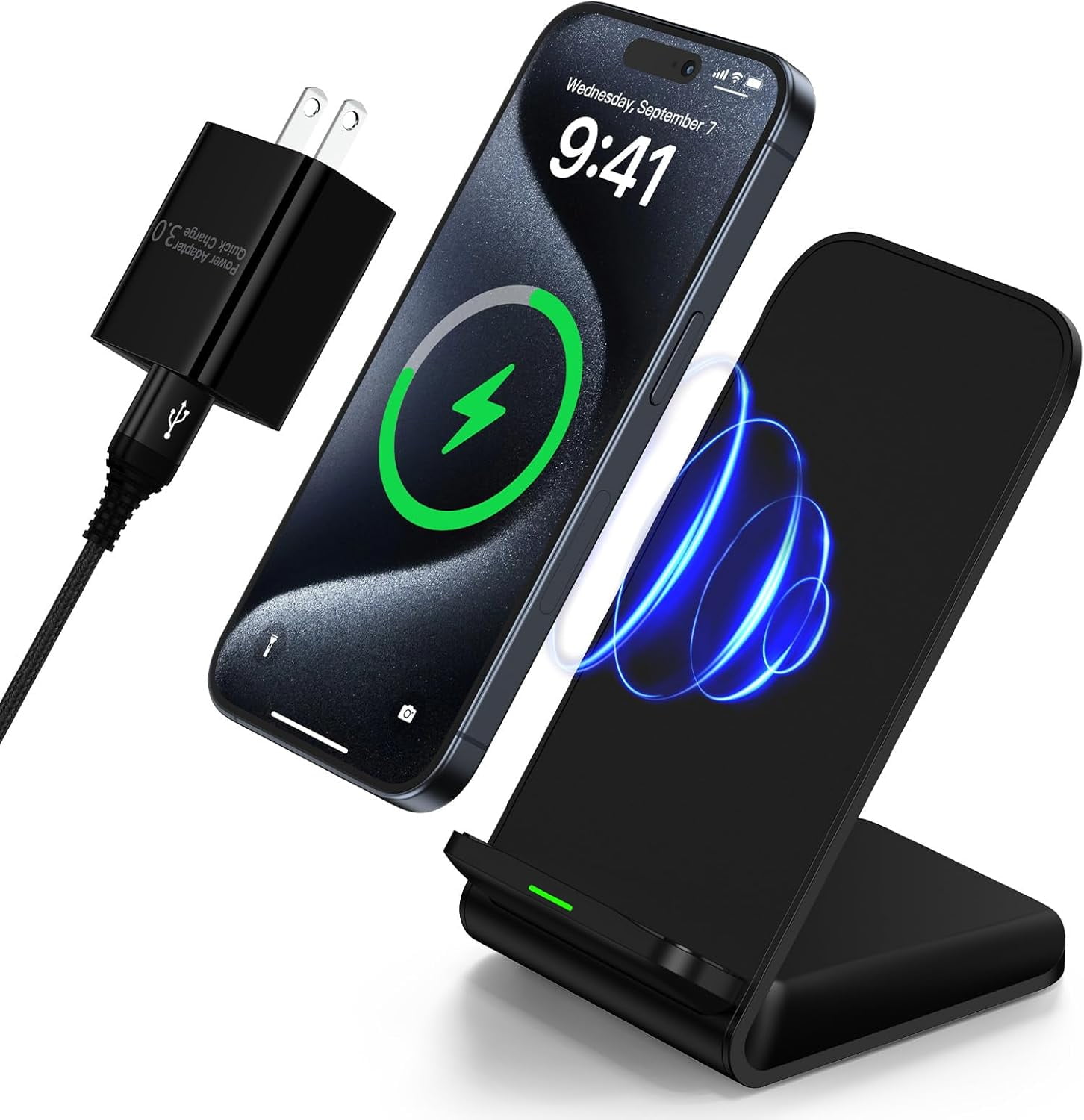 Samsung Wireless Charger 15W Fast Charging Stand, Desktop Phone Charger ...