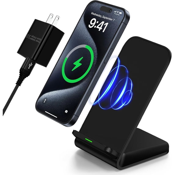 Samsung Wireless Charger 15W Fast Charging Stand, Desktop Phone Charger ...
