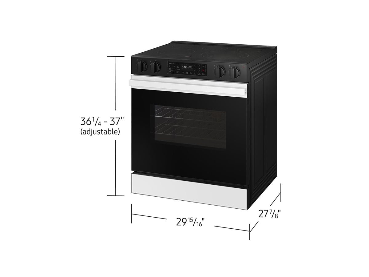 Samsung Inch Slide-In Electric Smart Range with 5 Elements, 6.3 cu. ft ...