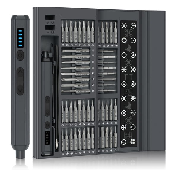 SamtuFast Electric Screwdriver Set,Precision Electric Screwdriver,Led ...