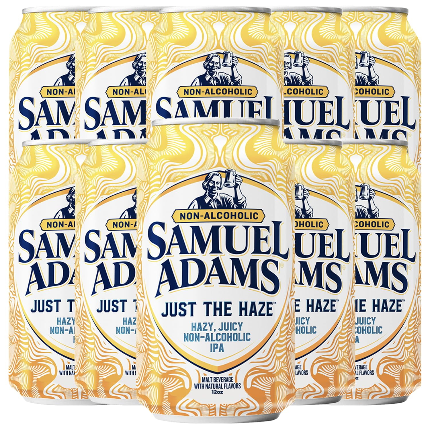 Samuel Adams 10 Pack Just the Haze Non-Alcoholic Hazy IPA Brew ...