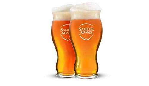 Samuel Adams 22 Ounce Glasses - 2020 White Shield Edition - Set of 2 ...