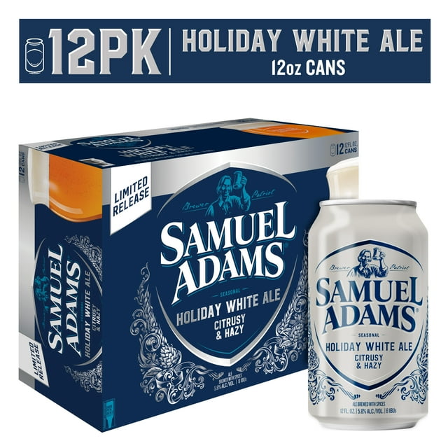 Samuel Adams Holiday White Ale Seasonal Craft Beer, 12 Pack, 12 fl. oz ...