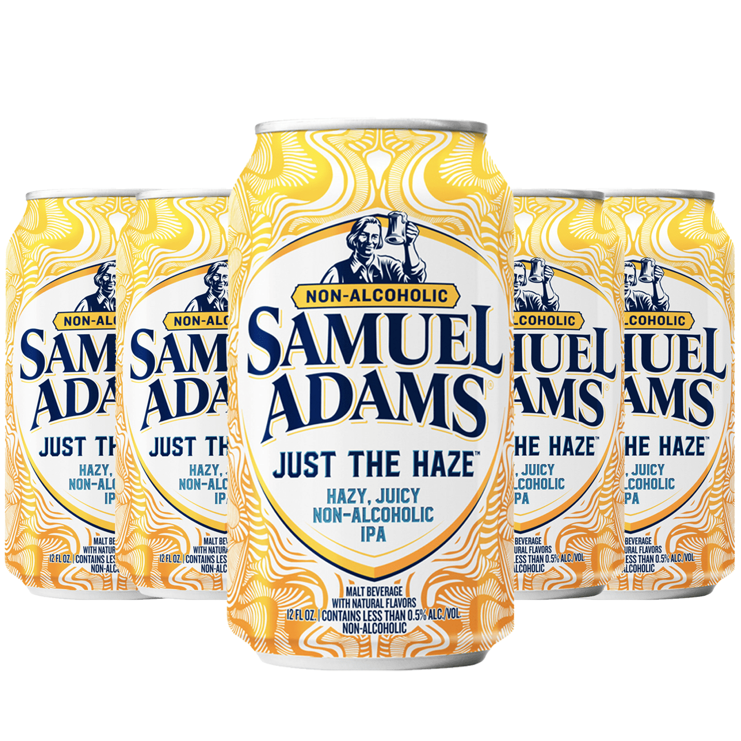 Samuel Adams Just the Haze Non-Alcoholic Hazy IPA Brew - Dealcoholized ...