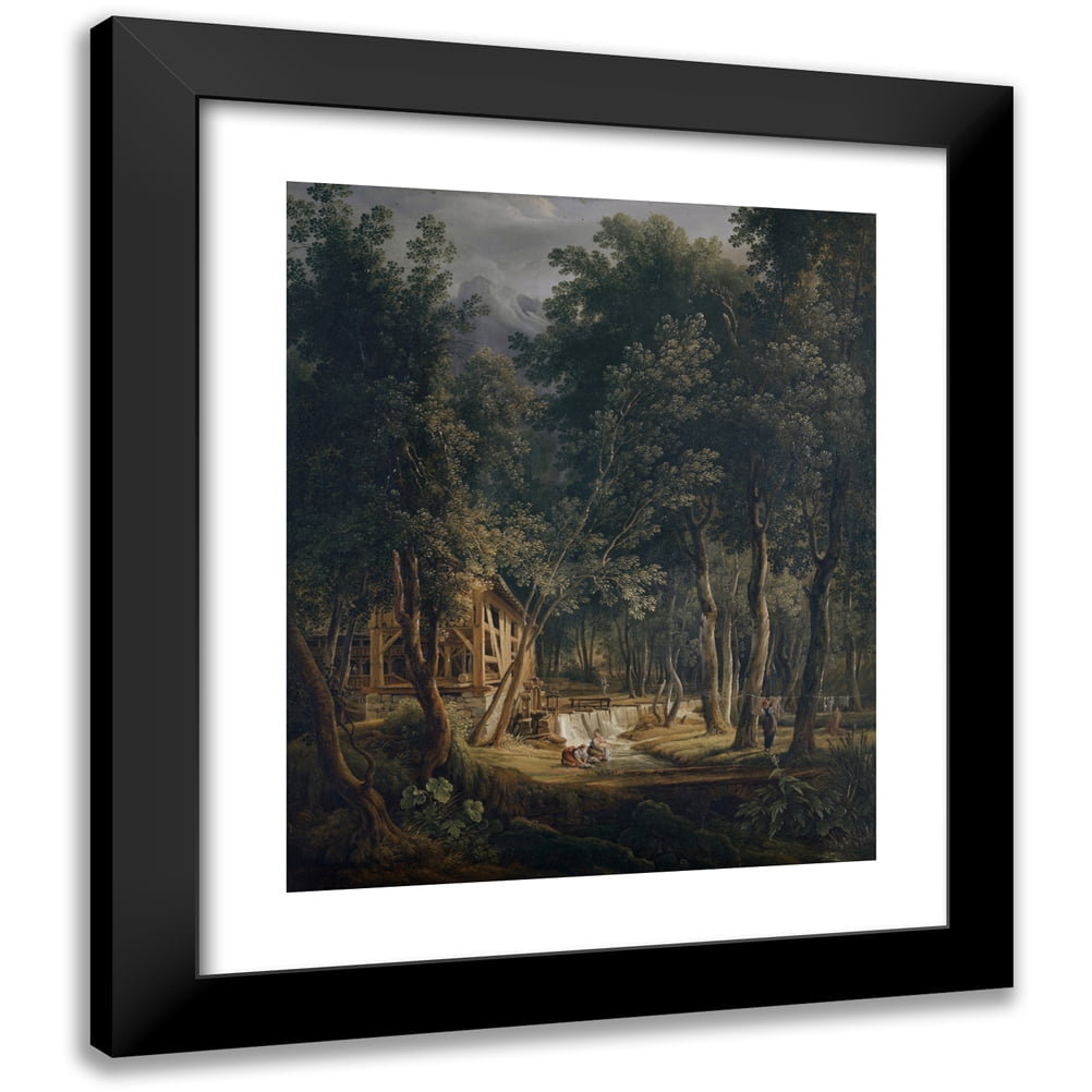 Samuel Birmann 12x14 Black Modern Framed Museum Art Print Titled ...