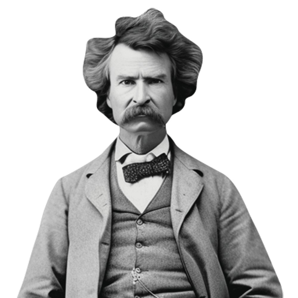 Samuel Clemens (BW) Half Body Buddy Cutout - Walmart.com